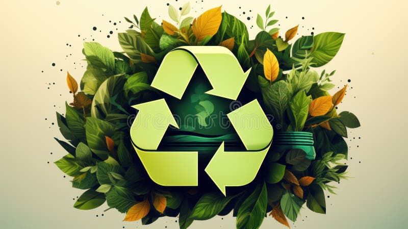 Green Recycling Symbol. Green Recycling Concept. Bio. Ecology. the ...