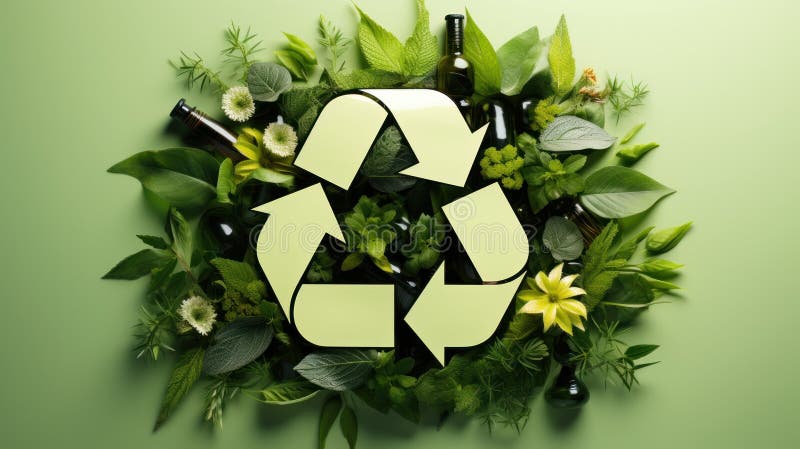 Green Recycling Symbol. Green Recycling Concept. Bio. Ecology. the ...