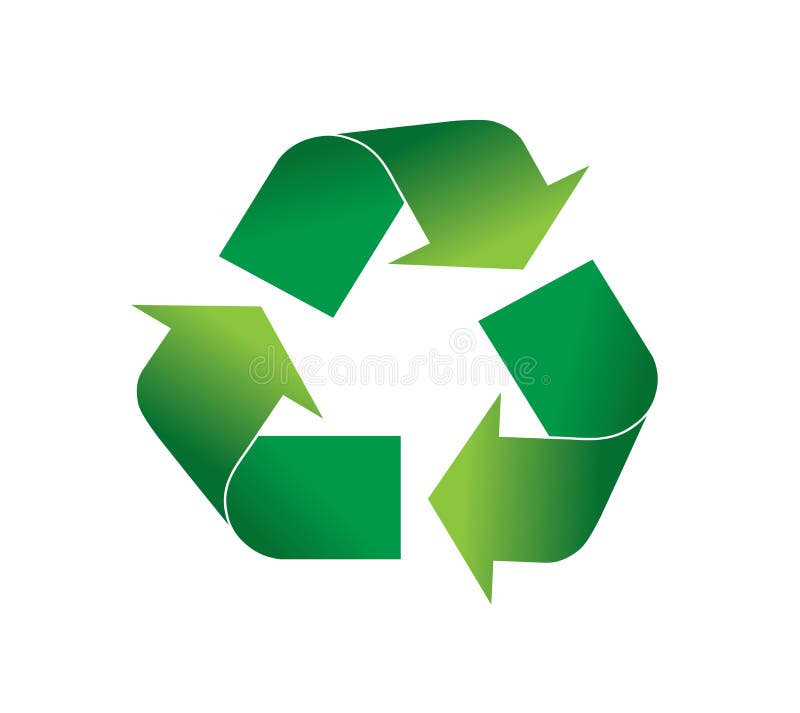 Green Recycling Logo Icon Illustration Stock Vector - Illustration of ...