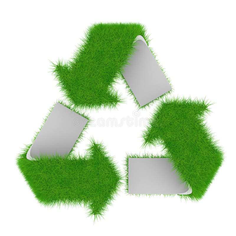 Recycling grass patch stock illustration. Illustration of environment ...