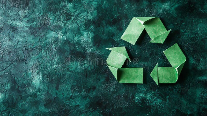 Green Recycling Symbol Depicting Three Arrows in a Loop, Indicating the ...