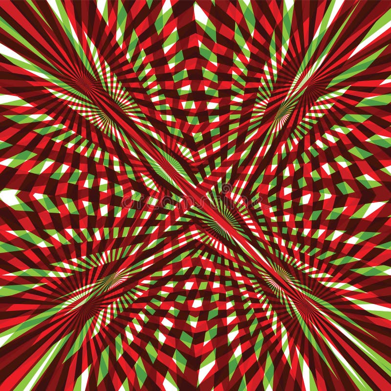 Red And Green Line Overlap, Abstract Background Stock Illustration ...