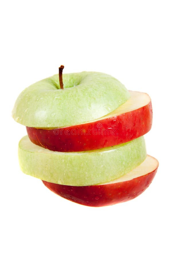 Green and red apple stock image. Image of freshness, orange - 36609911