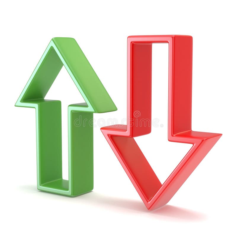 Upload, Download Folder Icon Stock Illustration - Illustration of line ...