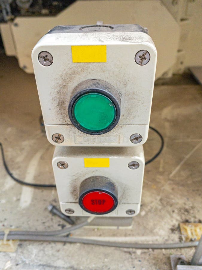 Machine Start Stop stock image. Image of electric, start - 221496157