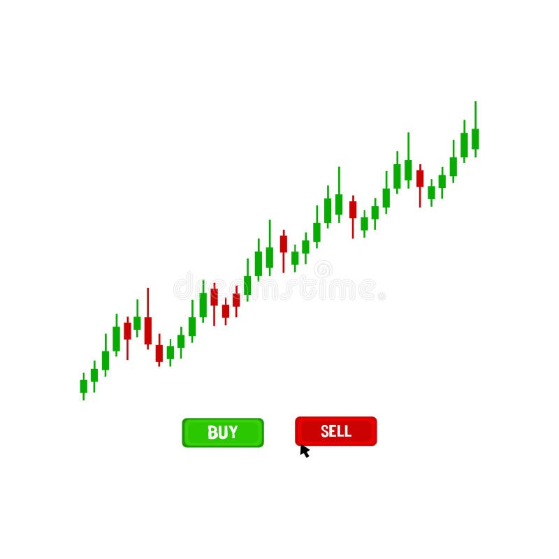 Green Red Candlestick Chart Free Vector Illustration Stock Illustration ...