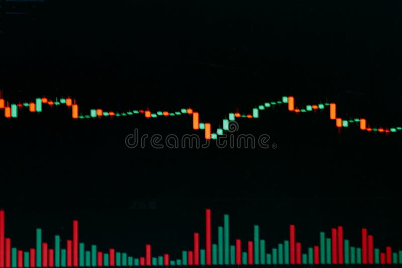 Green Red Graph of the Growth or Fall of the Currency, Stocks, Crypto ...