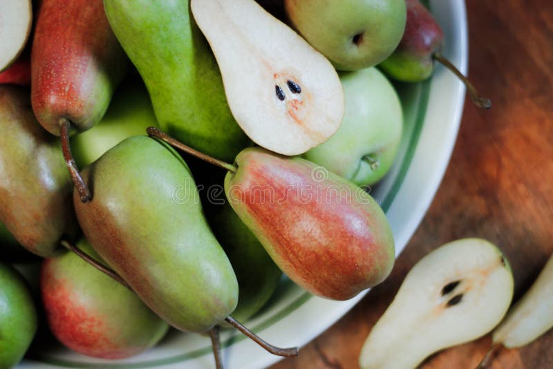 Green and Red Juicy Pears Fruits Stock Image - Image of pears, health ...