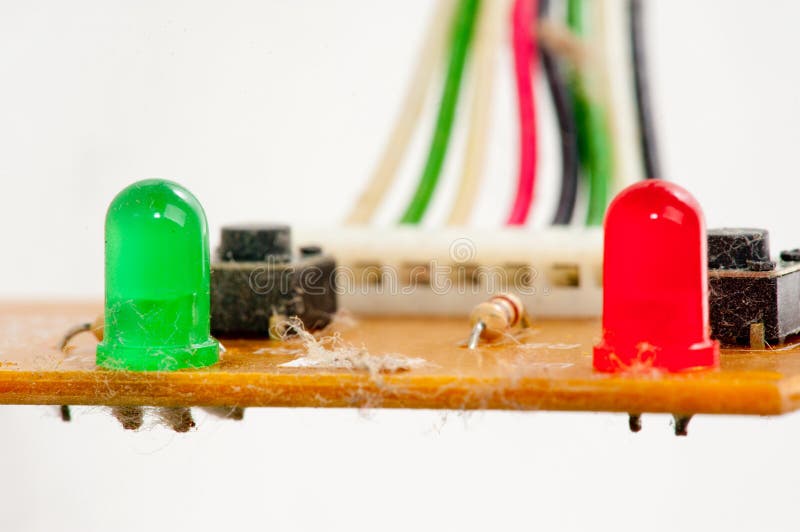 Green Red Led stock photo. Image of shape, parts, macro - 43489136