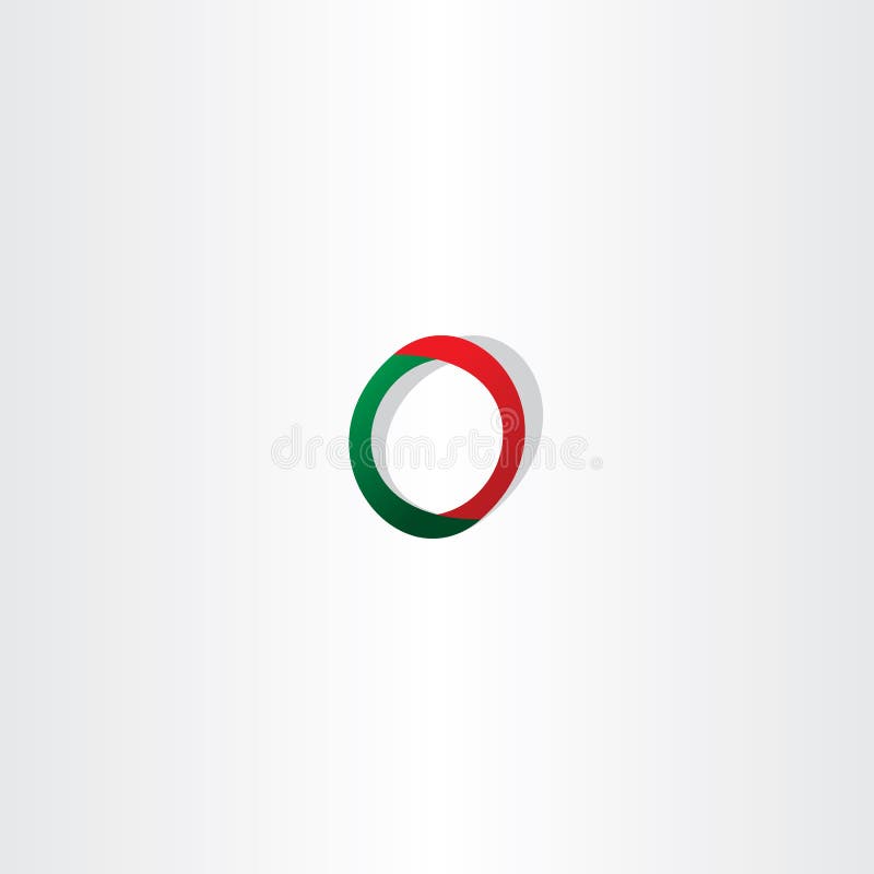 Green Red Logo Letter O Symbol Stock Vector - Illustration of corporate ...
