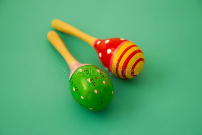 Maraca Red and Blue Outside Stock Photo - Image of outside, maraca ...
