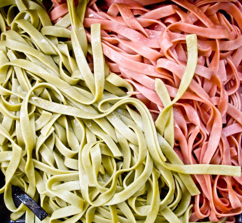 Green and Red Pasta Background Stock Image - Image of noodle, pasta ...