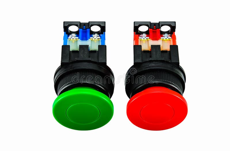 Green and Red Push Button Switch Stock Photo - Image of green, signal ... Green and Red Push Button Switch Stock Photo - Image of green, signal ...