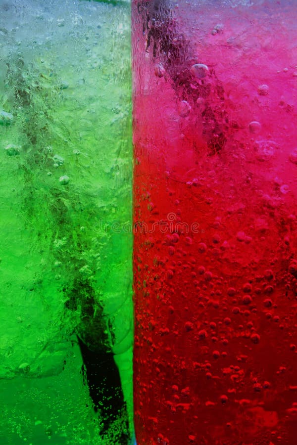 Green, Red Soda Water Soda Water Stock Illustration - Illustration of ...