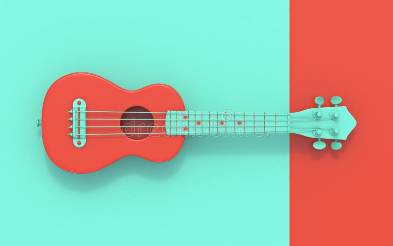 Detailed Ukulele Illustration with Cartoon Style Stock Vector ...