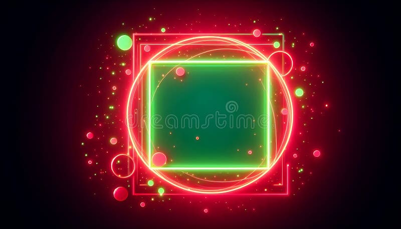 A Green and Red Square with a Red Circle in the Middle Stock ...