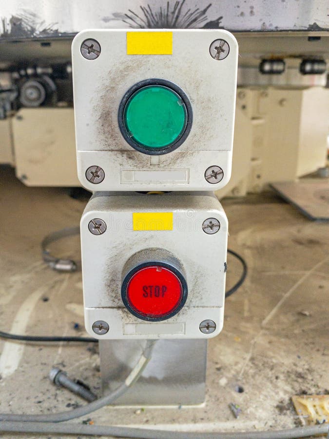 Machine Start Stop stock image. Image of electric, start - 221496157