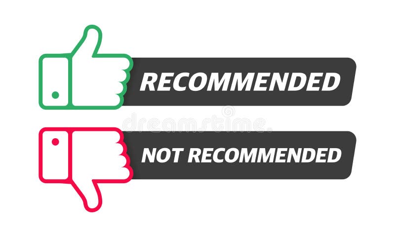 Recommended Thumbs Up Stock Illustrations – 348 Recommended Thumbs Up ...