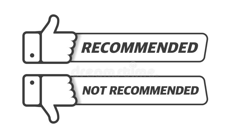 Recommended Thumbs Up Stock Illustrations – 348 Recommended Thumbs Up ...