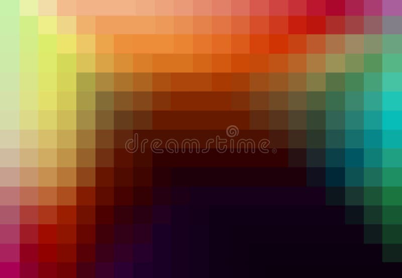 Green Red Yellow Quadratic Pattern in Color Geometric Stock ...