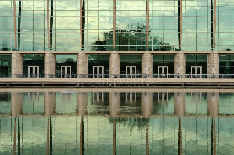 Green reflections stock image. Image of lines, building - 12144533