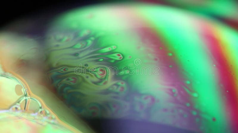 Chaotic Movement of Green Liquid, Green Fluid Background Stock Video ...