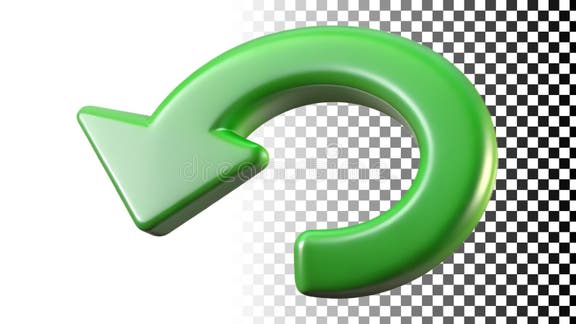 Green Refresh Arrow, Reload Icon, Update Symbol, Circular Motion, Cycle ...