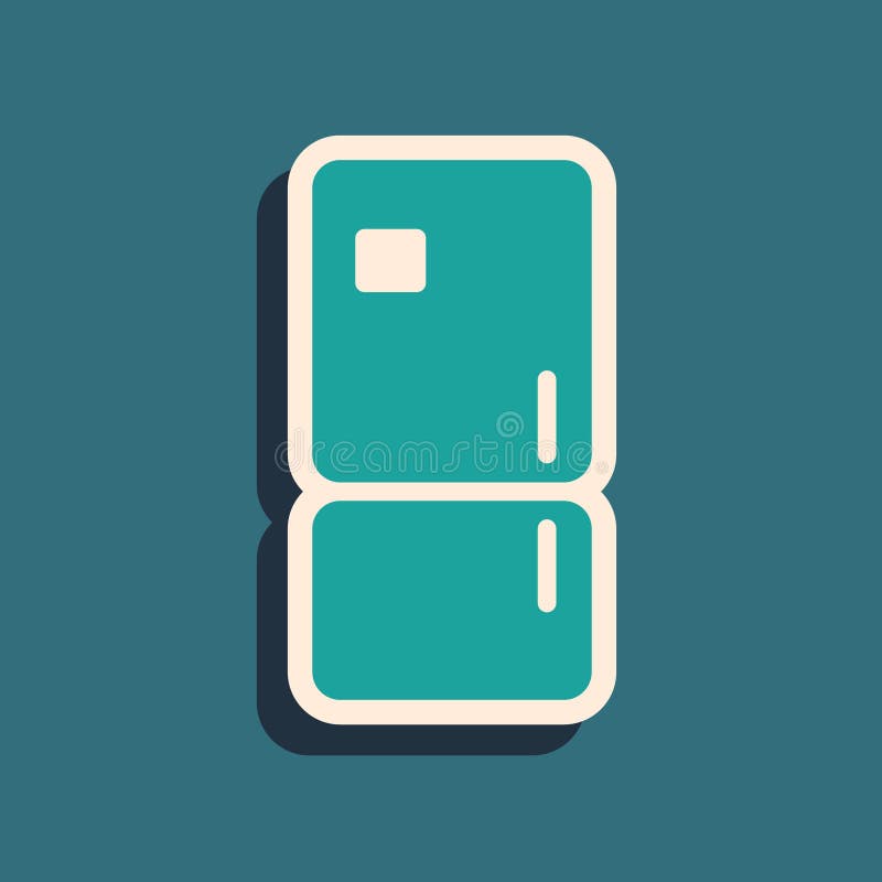 Green refrigerator stock illustration. Illustration of fridge - 31528256
