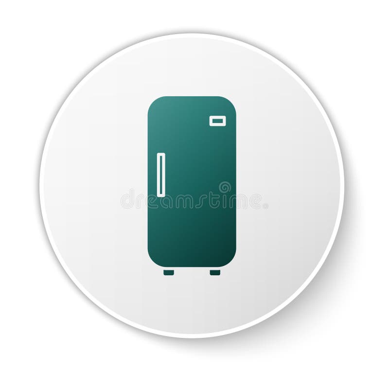Green refrigerator stock illustration. Illustration of fridge - 31528256
