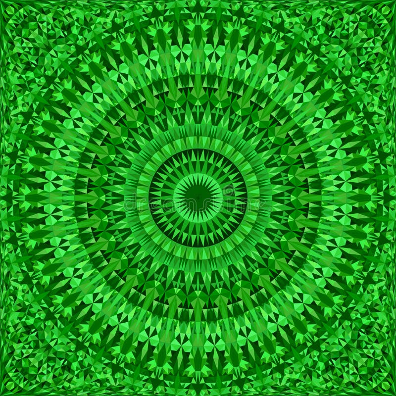 Green Repeating Kaleidoscope Pattern Background - Abstract Ethnic ...