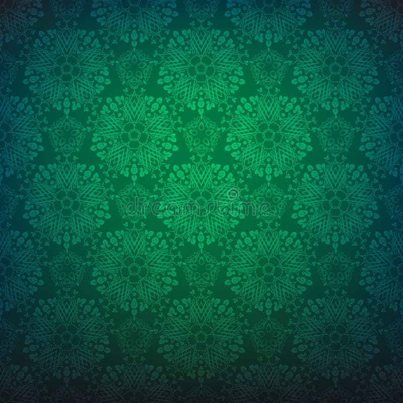 Green Repeating pattern stock vector. Illustration of fabric - 137494788
