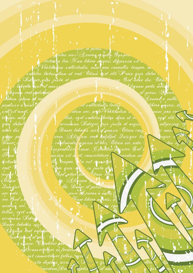 Green Retro Arrows Stylish Sheet Picture. Image: 6836588