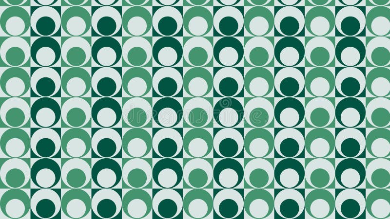 Green Retro Circles Pattern Stock Vector - Illustration of retro ...