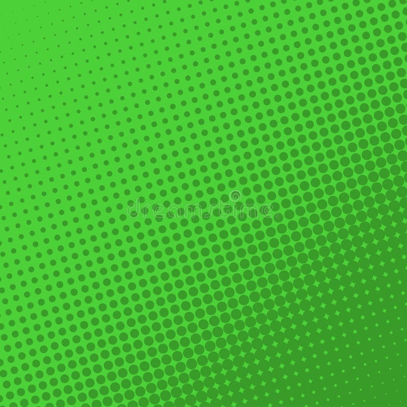 Green Retro Comic Book Page Background. Halftone Effect Stock Vector ...
