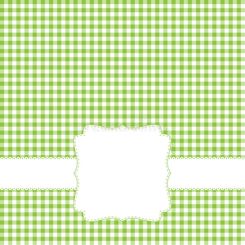 Green Checkered Border
