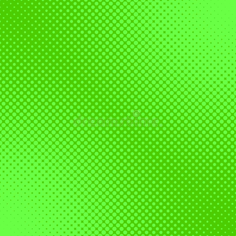 Green Halftone Dot Pattern Background - Vector Graphic from Circles ...
