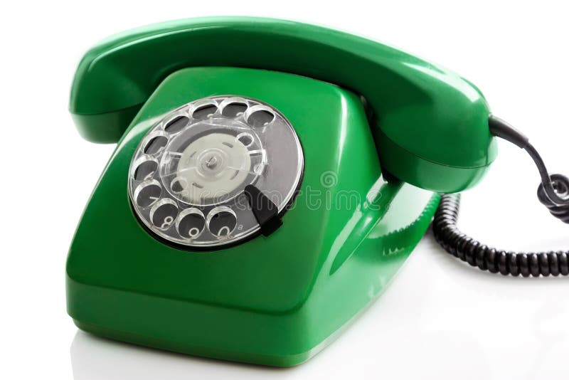 Green retro telephone stock photo. Image of background - 58120848