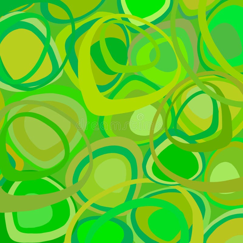 Green Retro Wallpaper Vector Stock Vector - Illustration of seamless ...