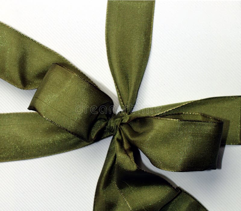 Green ribbon stock photo. Image of present, christmas - 10977202