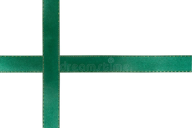 Green ribbon stock image. Image of decoration, present - 21709701