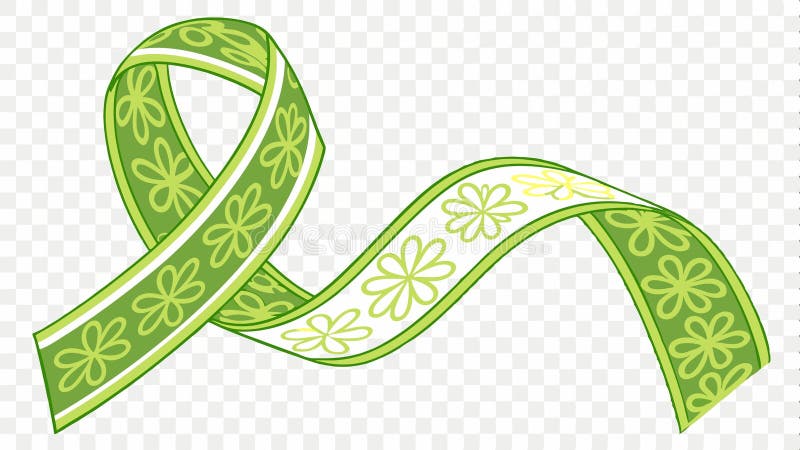 Green Ribbon, Awareness and Support Symbol Vector Design Generative AI ...
