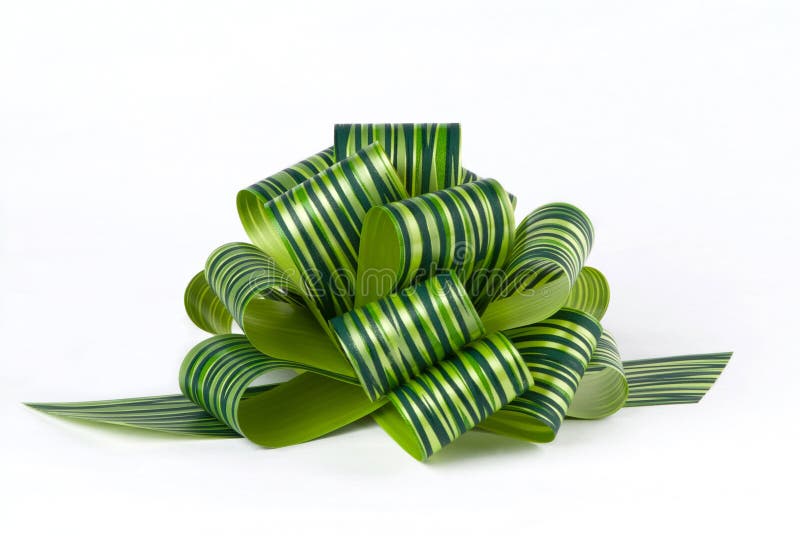 Green Ribbon Bow stock image. Image of christmas, present - 6577703
