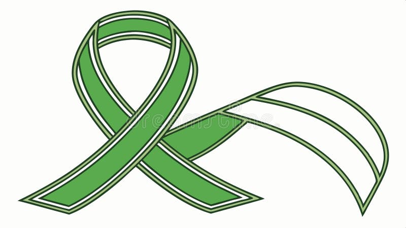 Green Ribbon Loop, Environmental Awareness and Eco-friendly Symbol ...