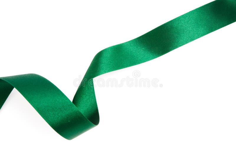 Green ribbons stock image. Image of graphic, celebrate - 76331431