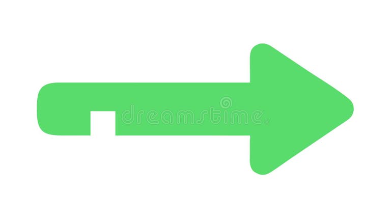 Green Right Arrow Directional Pointer Icon, Navigation, Forward, Vector ...