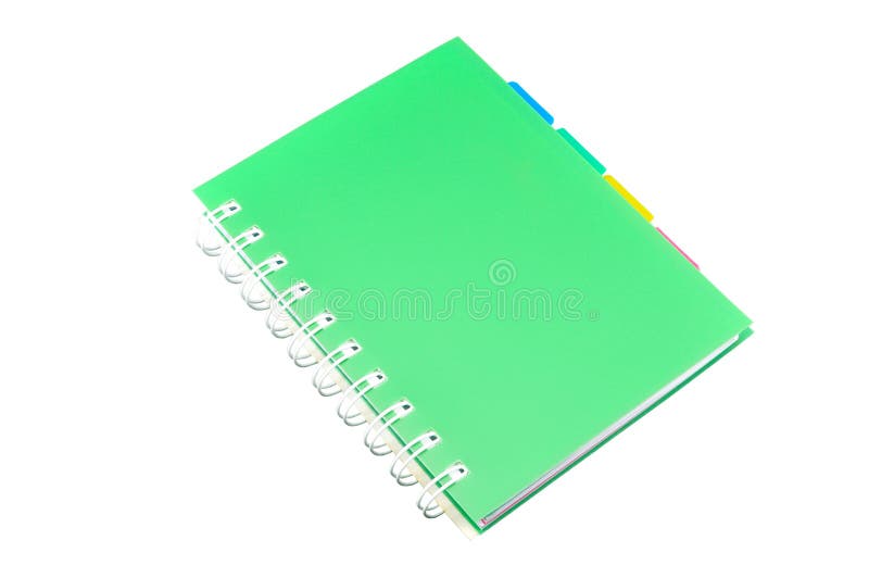 Green Ring Binder Notebook stock image. Image of letter - 43488991