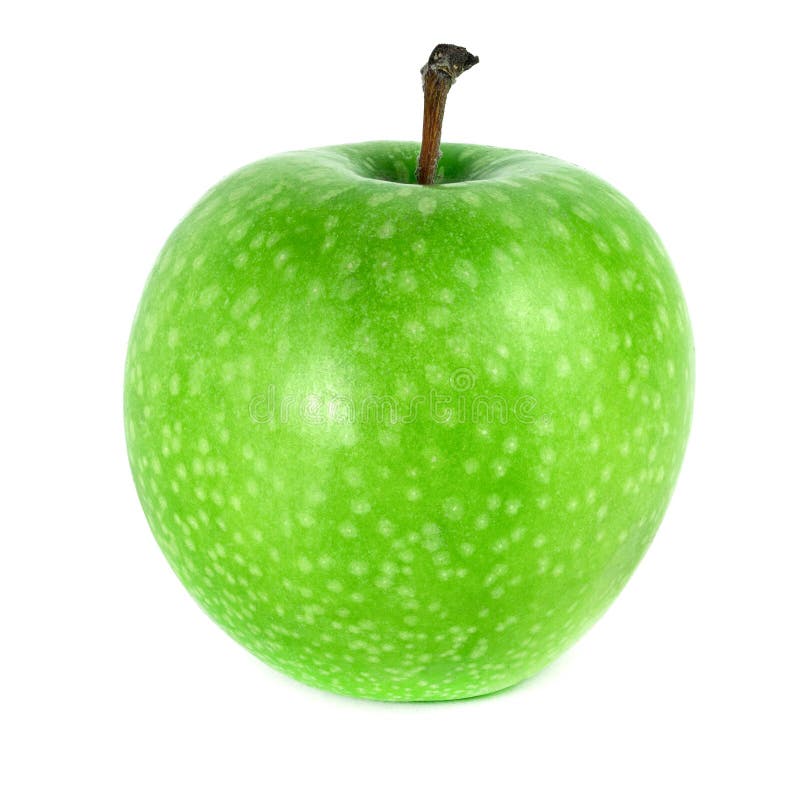 104 Isolated Green Apple Spotted White Background Stock Photos - Free ...