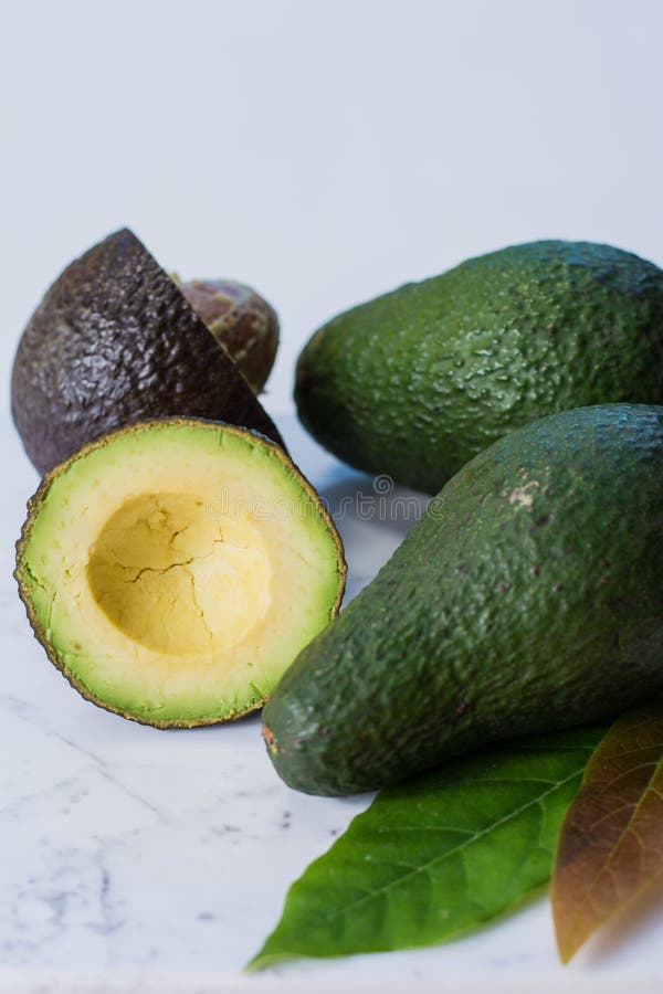 Green ripe avocado stock photo. Image of appetizer, pieces - 77300282