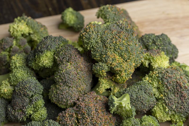 Green Ripe Broccoli in Raw Form Stock Photo - Image of object ...