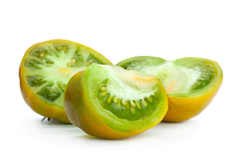 Green ripe tomatoes stock image. Image of plant, white - 125422649